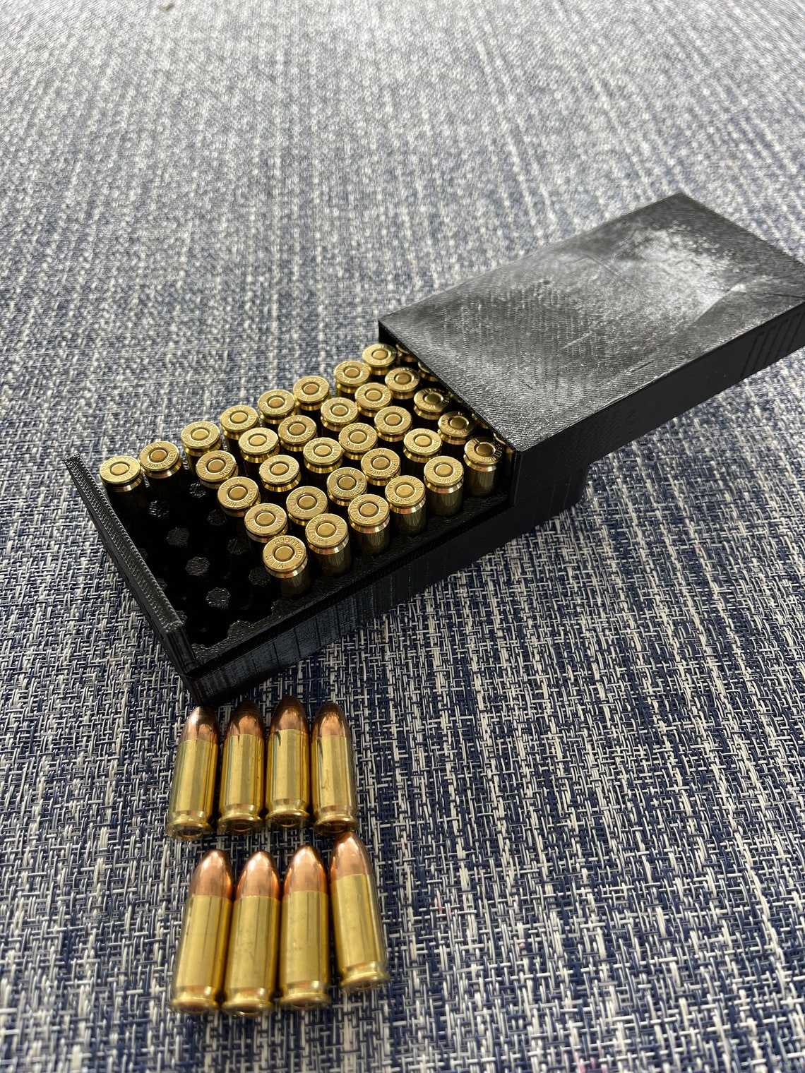 9mm Luger Handgun 50 Round Ammo Box Sliding Top, Black - Etsy