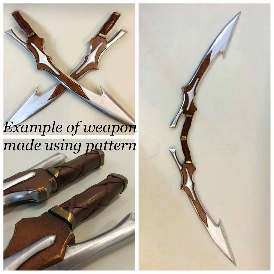 RWBY Cinder Fall Sword Blueprint - Etsy