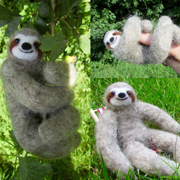 Felted Sloth - Etsy