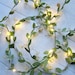 Citrine & Olive Leaf Vine Fairy Lights. Battery LED Gemstone String ...
