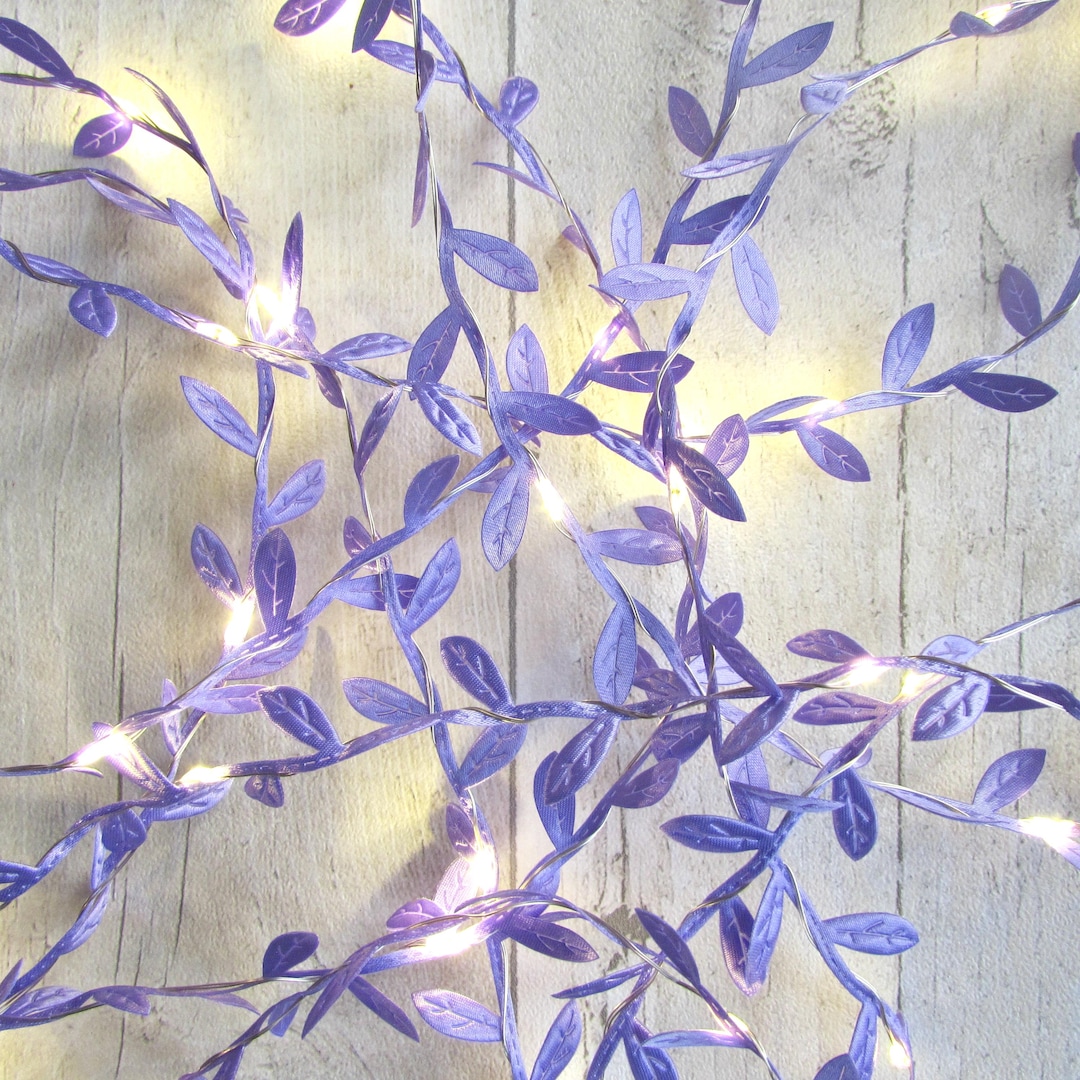 Lilac Fairy Lights. Purple String Lights. Farmhouse Home Decor ...