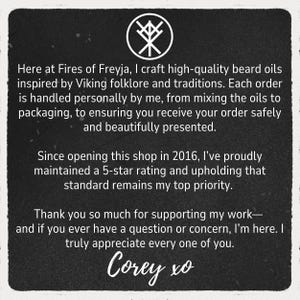 Bål Smoky Bonfire Viking Beard Oil, Birthday Gift for Men, Norse Pagan ...