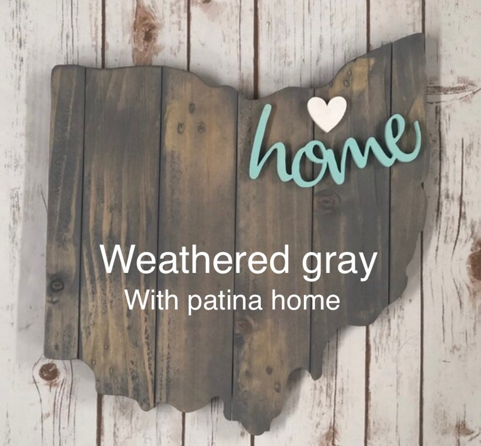 Ohio Cut Out With 3D Home and Heart Ohio Wood Cut Out - Etsy