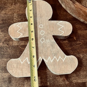 Wooden Gingerbread Man: Rustic Christmas Kitchen Decor - Etsy