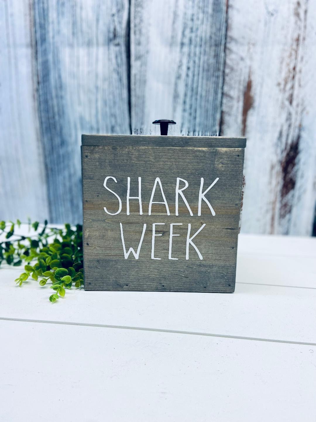Shark Week Tampoon Storage Bathroom Storage Tampon - Etsy