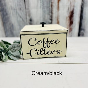 Coffee Filter Holder, Coffee Filters Box, Coffee Bar Storage, Coffee ...