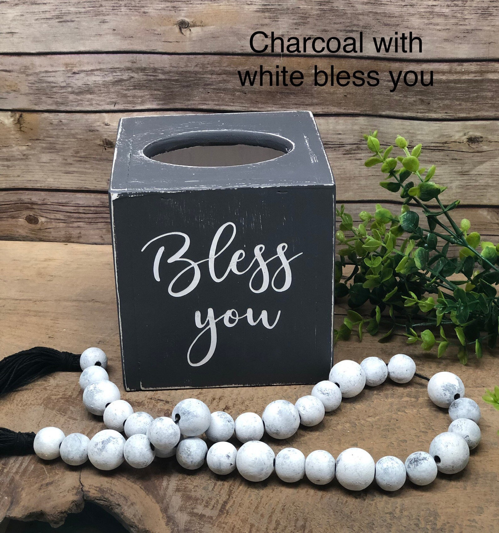 Tissue Box Cover 72 Count Bless You Tissue Box Farmhouse - Etsy