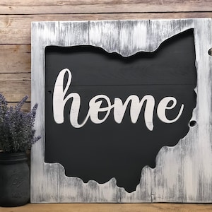 3D Ohio Home Sign, Home Decor, Home Sign, Ohio Sign - Etsy