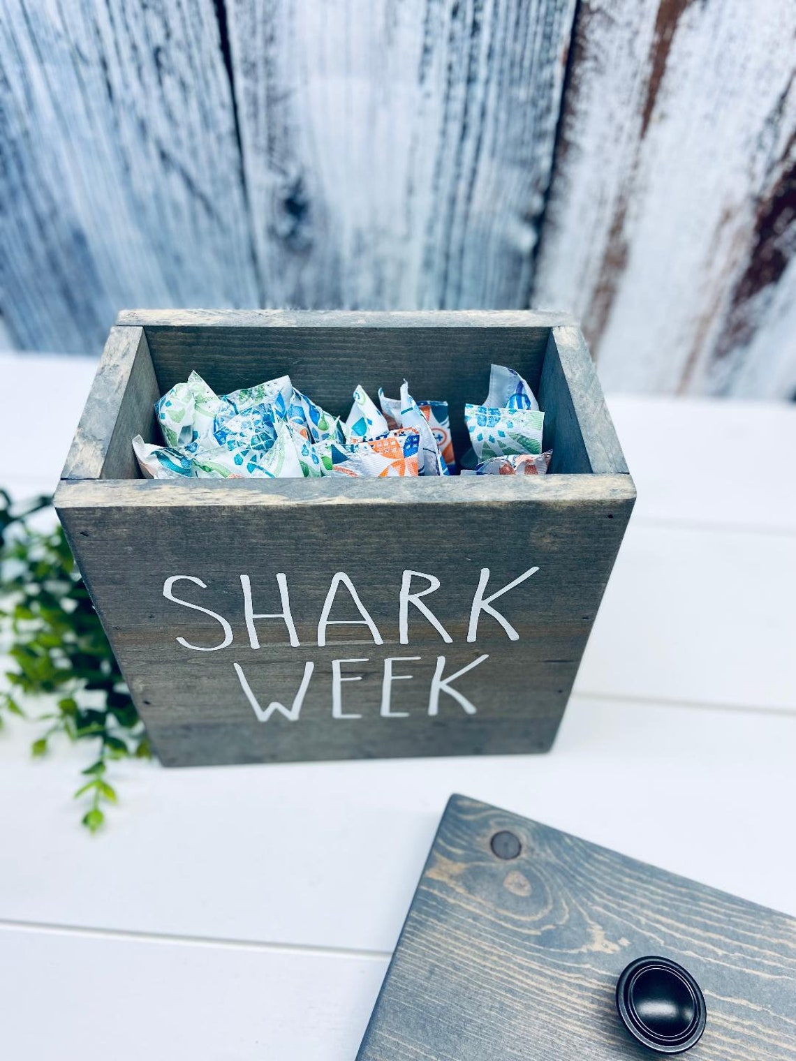 Shark Week Tampoon Storage Bathroom Storage Tampon - Etsy
