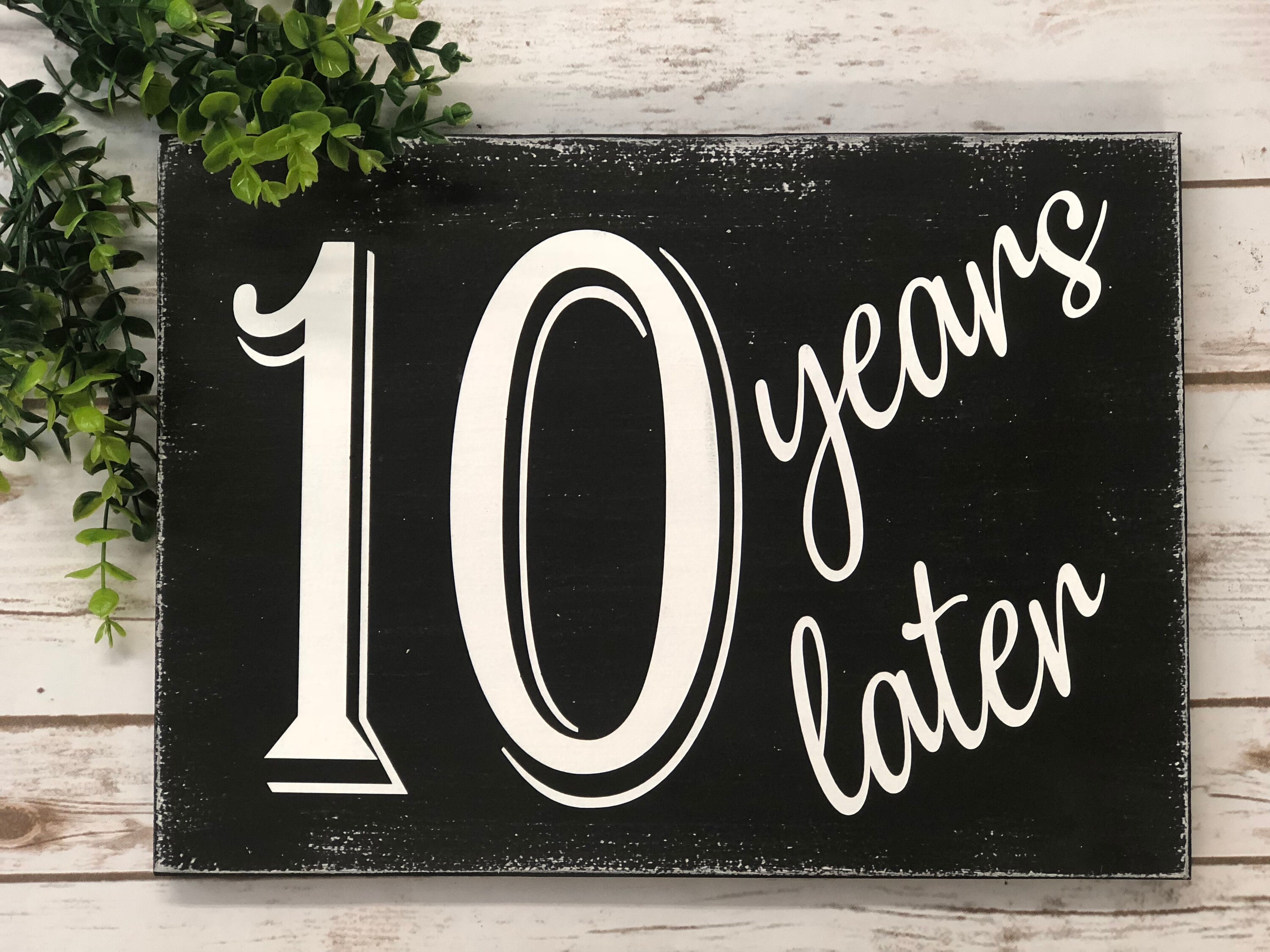 10 Years Later Anniversary Prop Birthday Prop Family - Etsy