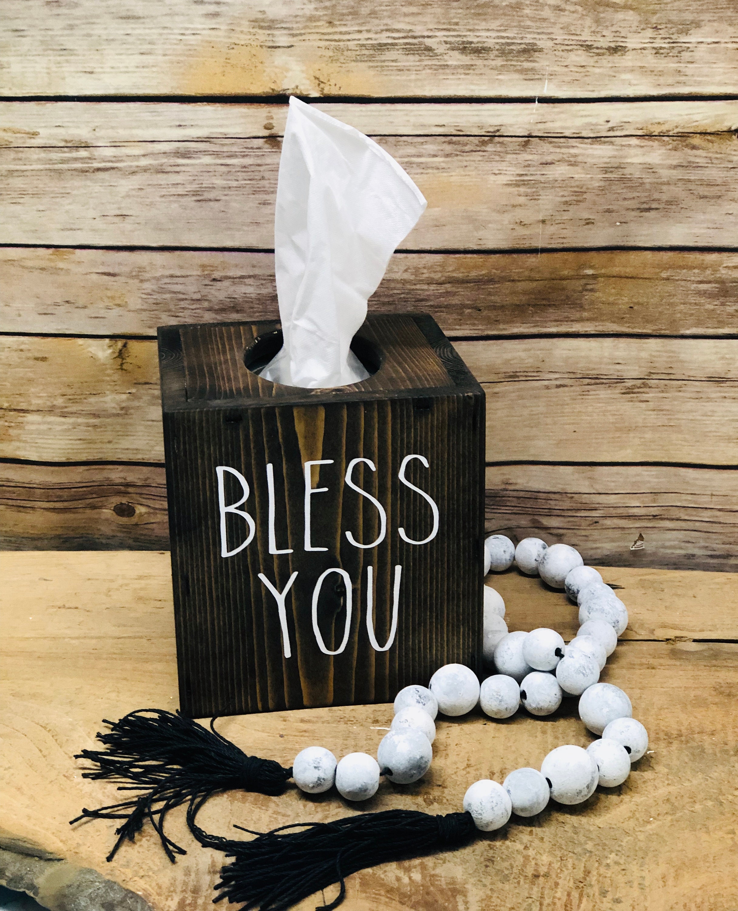 Rae Dunn Artisan Collection Black TISSUE Tissue Box Ceramic Cover ...