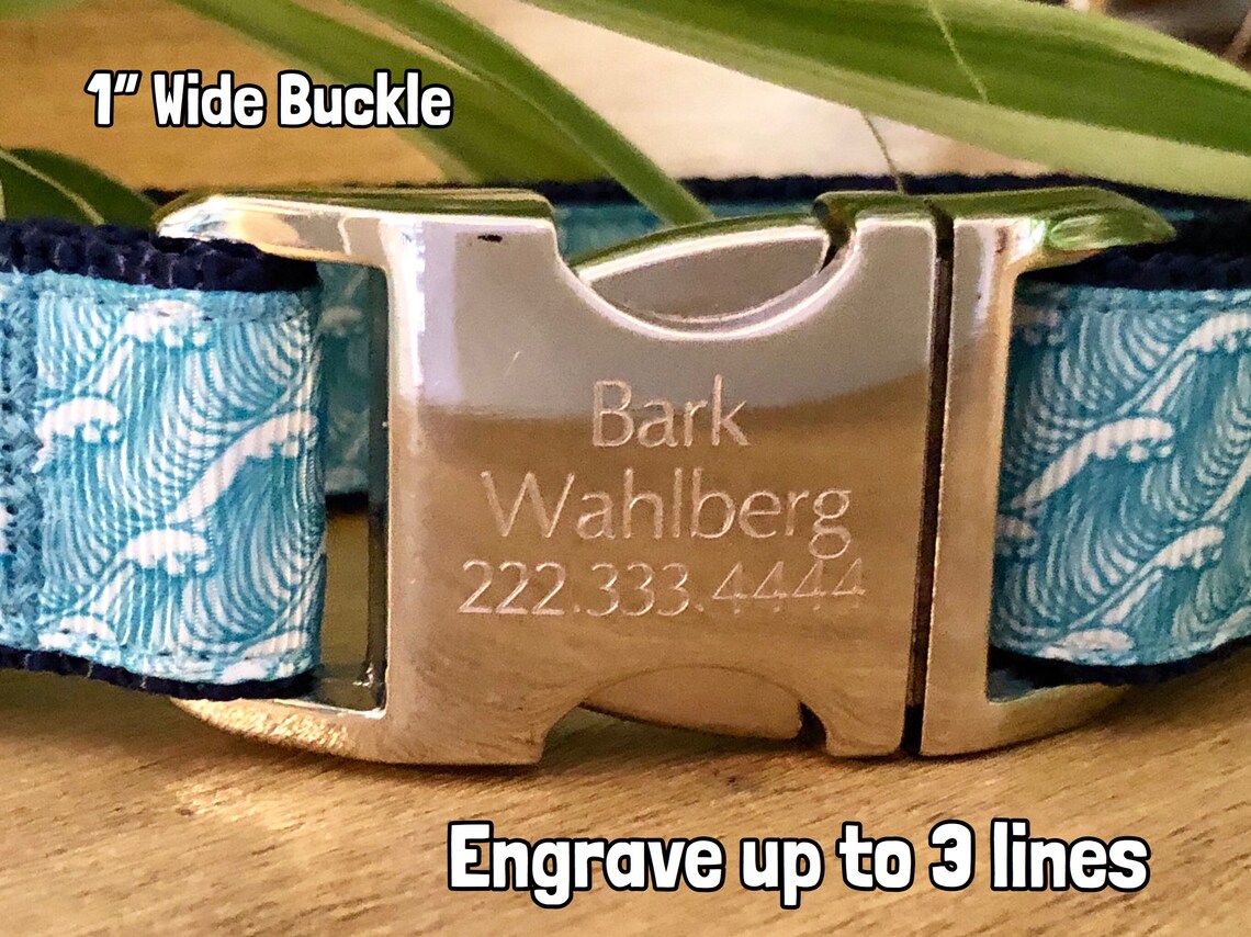Engrave Your Buckle Add an Engraving to Your Collar - Etsy