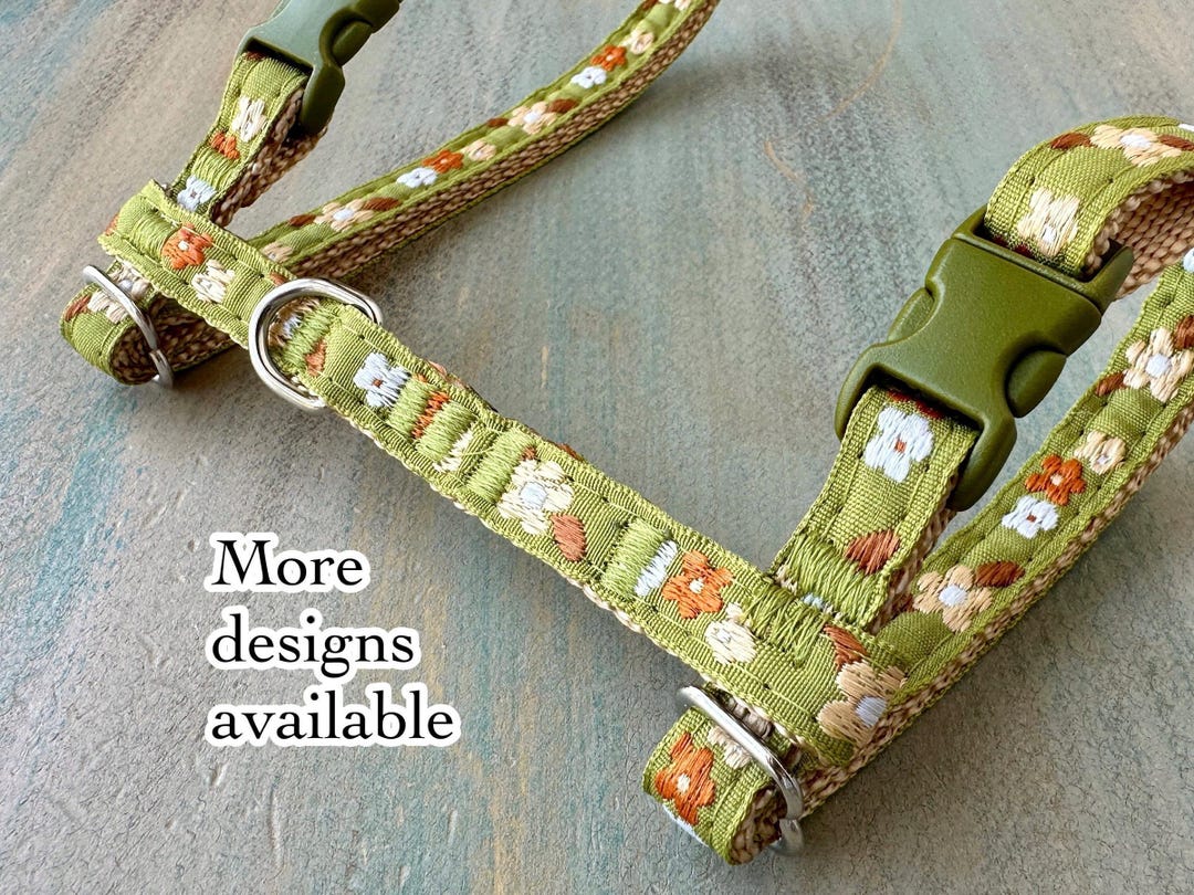Jacquard 3/8” H Style Cat Harness • Escape Proof Kitten Harness ...