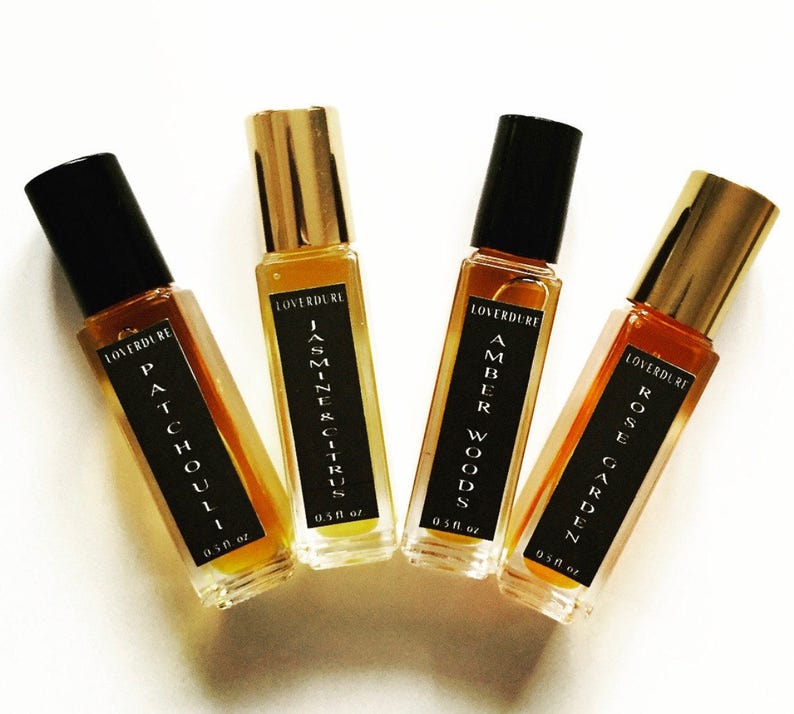 All Natural Perfume Oil. Jasmine&citrus. Rose Garden. Amber - Etsy
