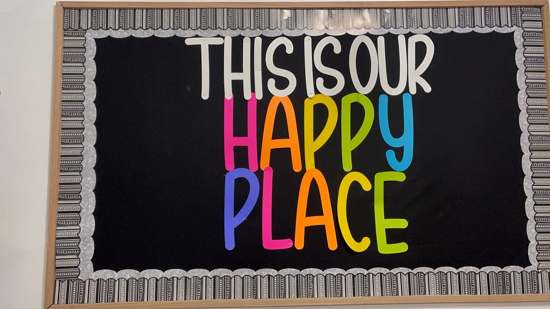This is Our Happy Place Bulletin Message Board Die Cut - Etsy