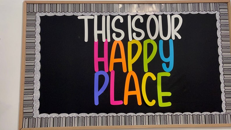 This is Our Happy Place Bulletin Message Board Die Cut - Etsy