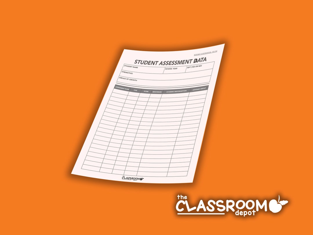 Printable Teacher RTI Intervention Forms Student Assessment - Etsy