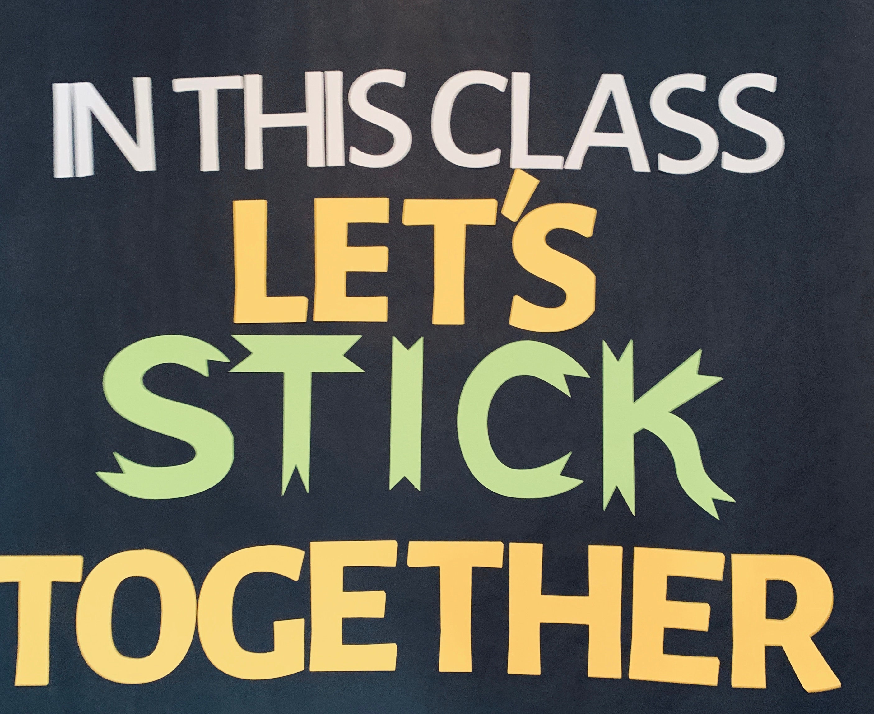 Bulletin Board or Door Decor Die Cut Cardstock Letters for School ...