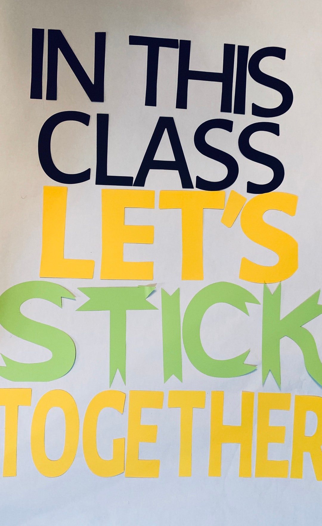 Bulletin Board or Door Decor Die Cut Cardstock Letters for School ...