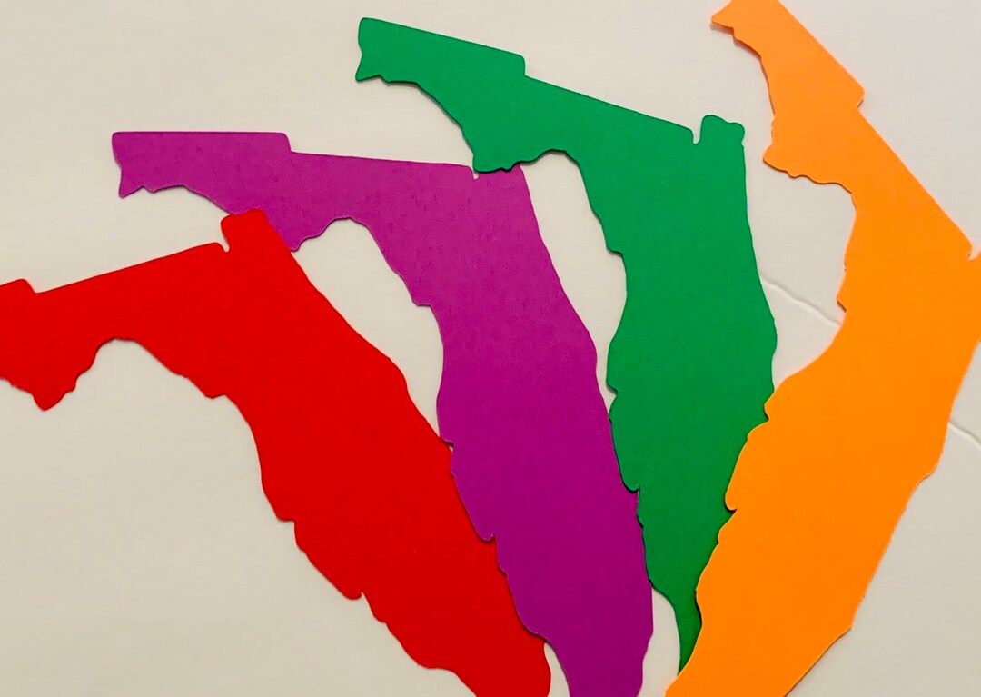 State of Florida Die Cut Cardstock Shape - Etsy