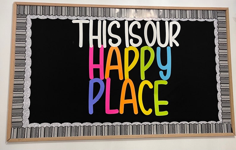 This is Our Happy Place Bulletin Message Board Die Cut - Etsy