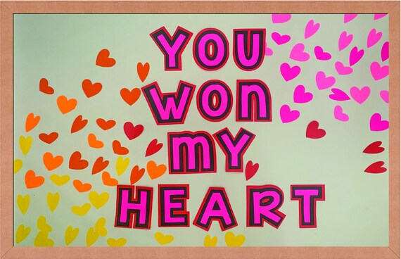 Bulletin Board Set or Door Decor Cardstock Letters for School - Etsy