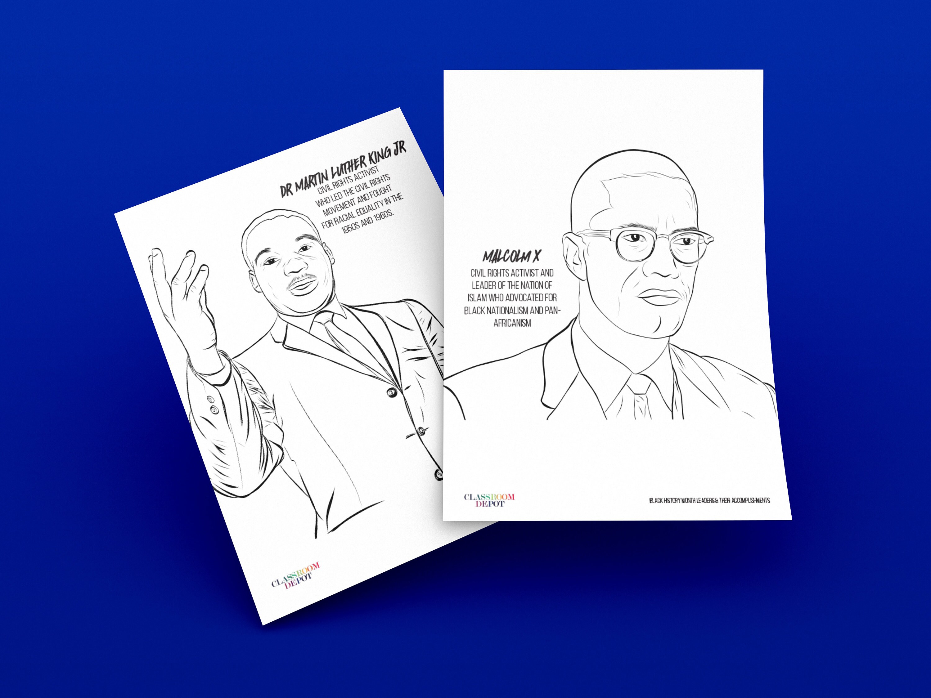 Black History Month Coloring Book - Leaders and Accomplishments Book 1 ...