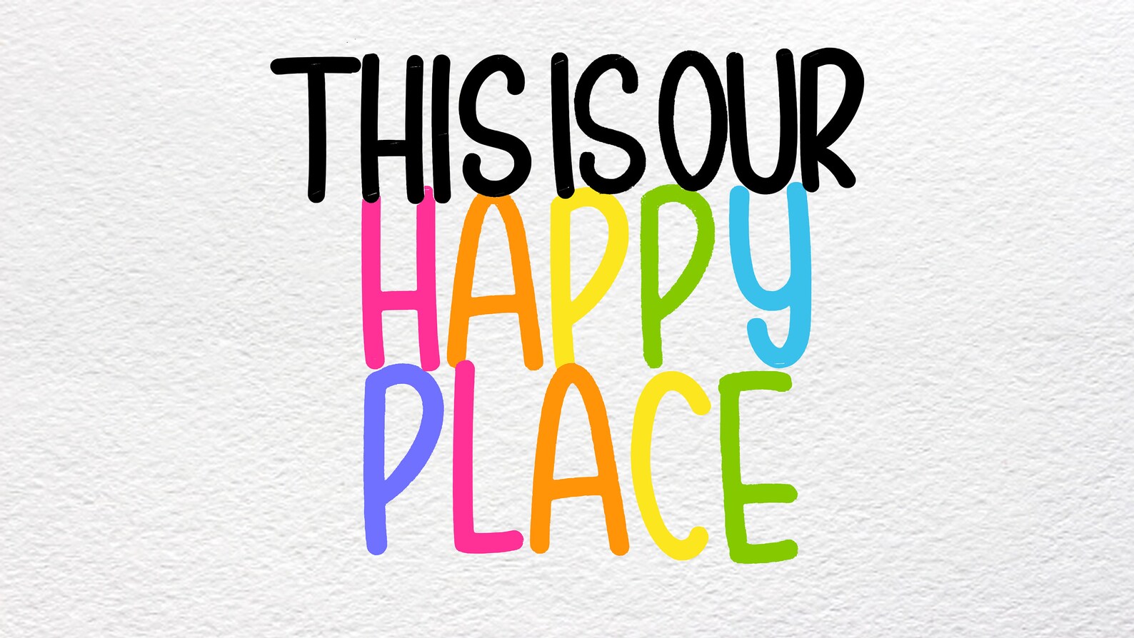 This is Our Happy Place Bulletin Message Board Die Cut Cardstock ...