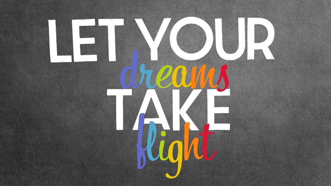 Let Your Dreams Take Flight - Bulletin Message Board Die Cut Cardstock ...