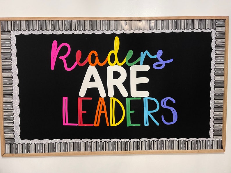 Readers Are Leaders Bulletin Message Board Die Cut Cardstock - Etsy