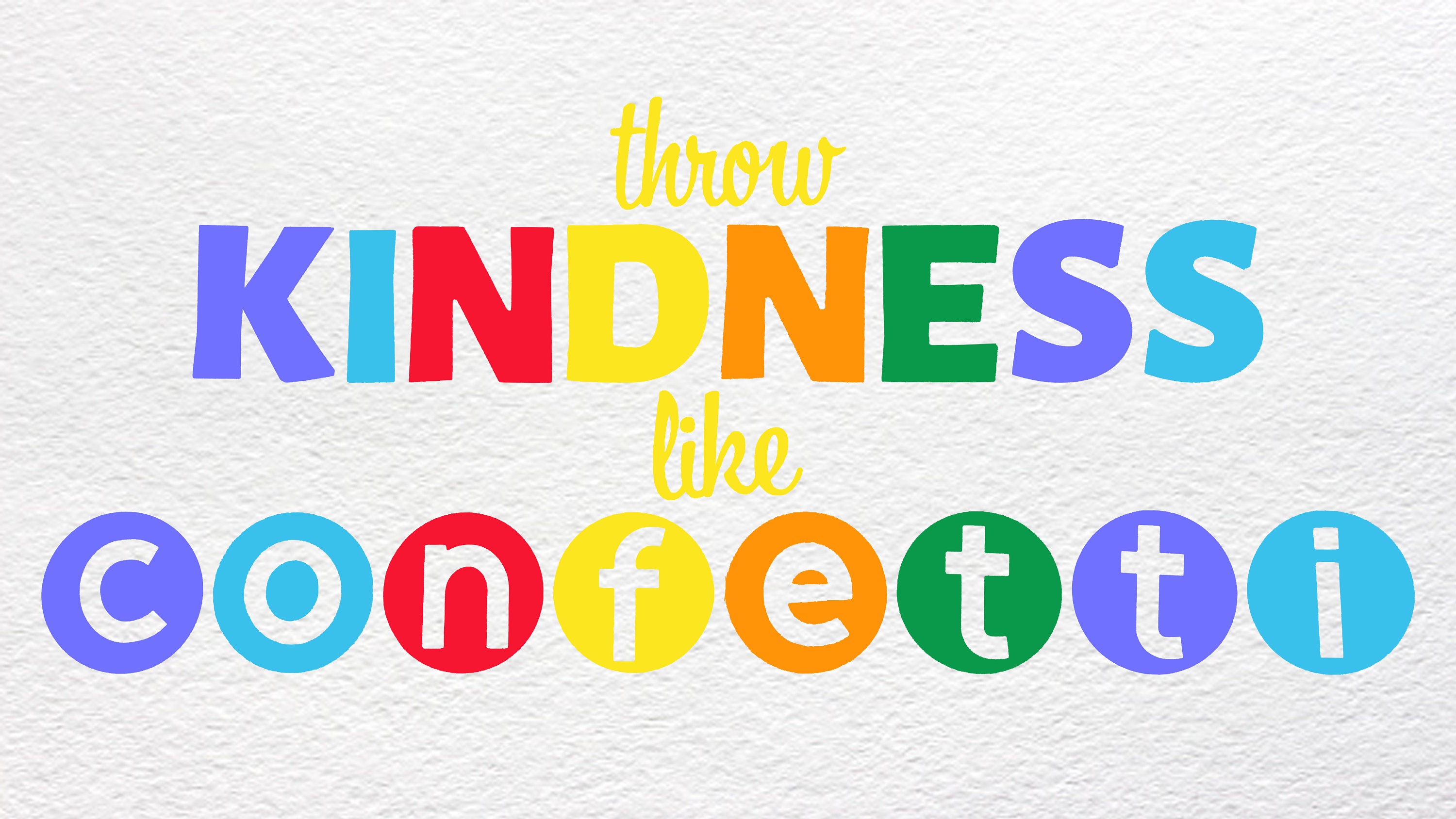 Throw Kindness Like Confetti Bulletin Message Board Die Cut Cardstock ...