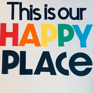 This Is Our Happy Place Classroom Bulletin Board or Door Decor | Etsy