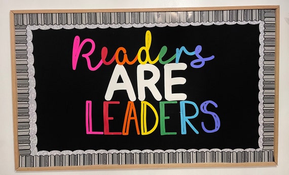 Readers Are Leaders Bulletin Message Board Die Cut Cardstock - Etsy