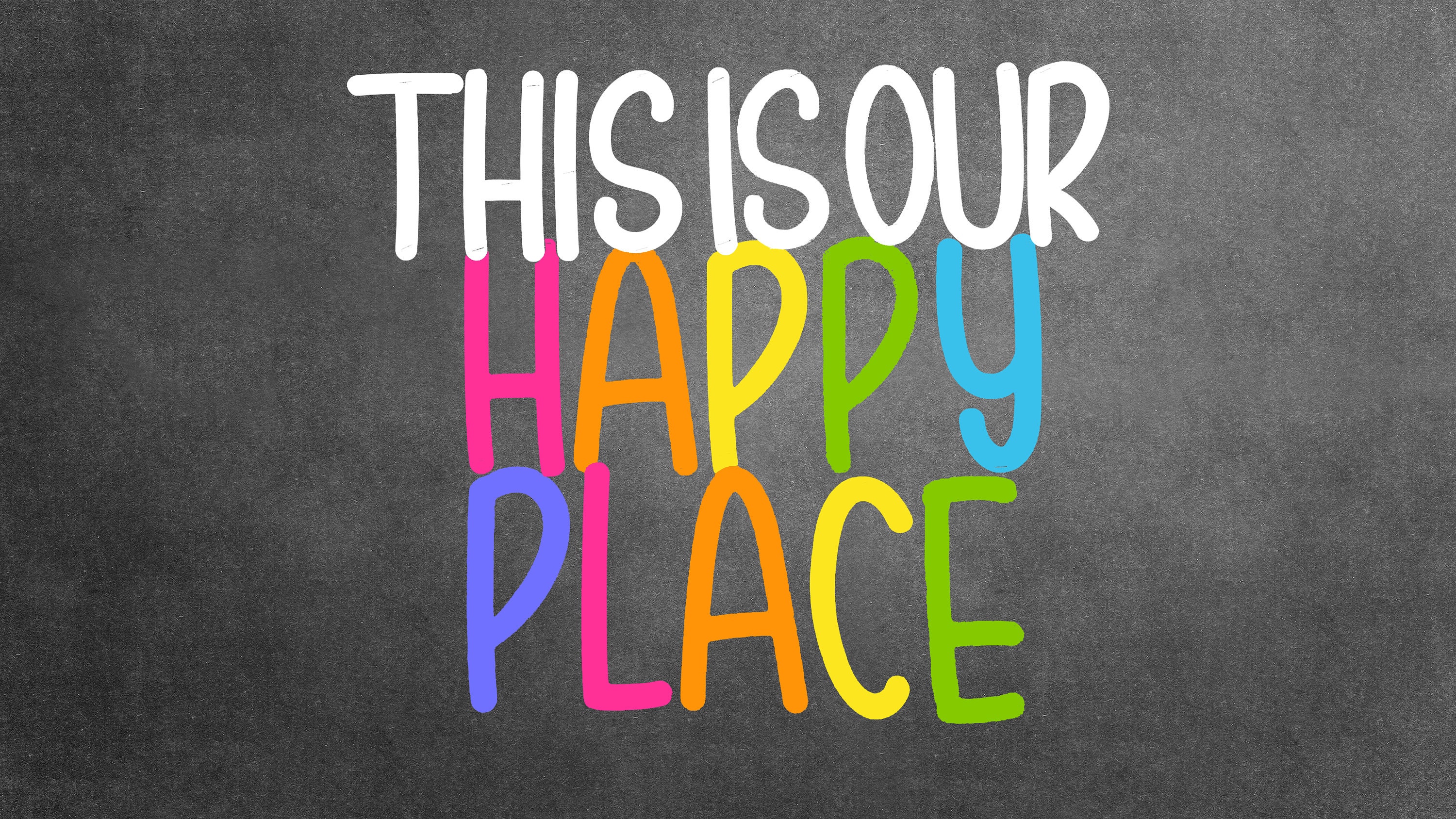 This is Our Happy Place - Bulletin Message Board Die Cut Cardstock ...