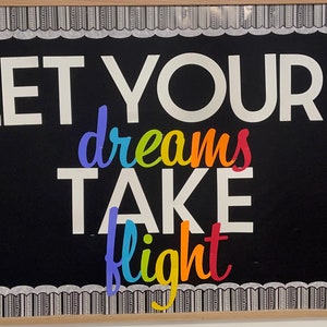 Let Your Dreams Take Flight - Bulletin Message Board Die Cut Cardstock ...