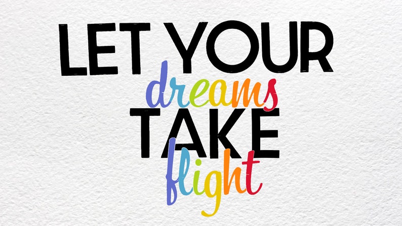 Let Your Dreams Take Flight - Bulletin Message Board Die Cut Cardstock ...