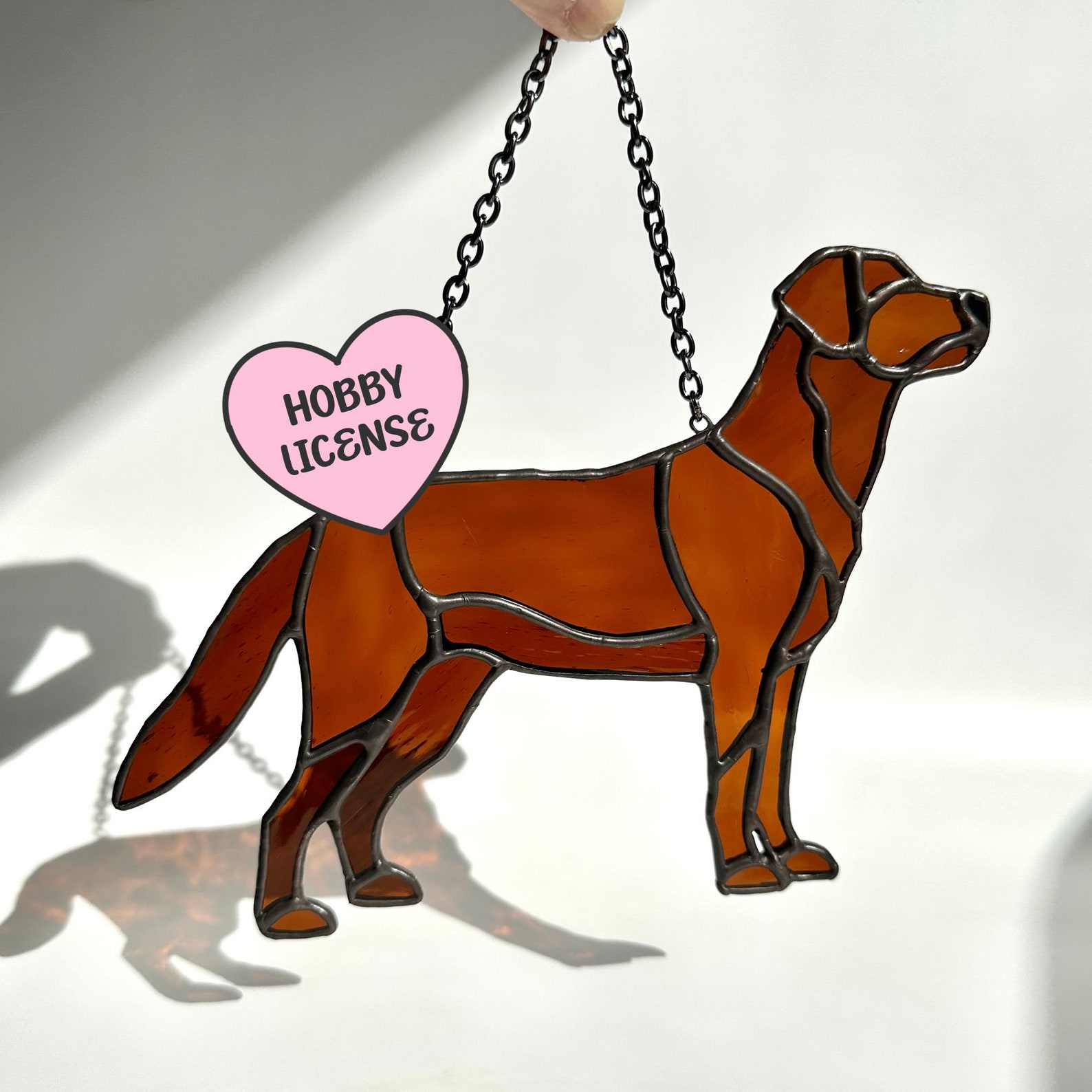 Stained Glass Pattern Labrador Retriever digital Download PDF DIY ...