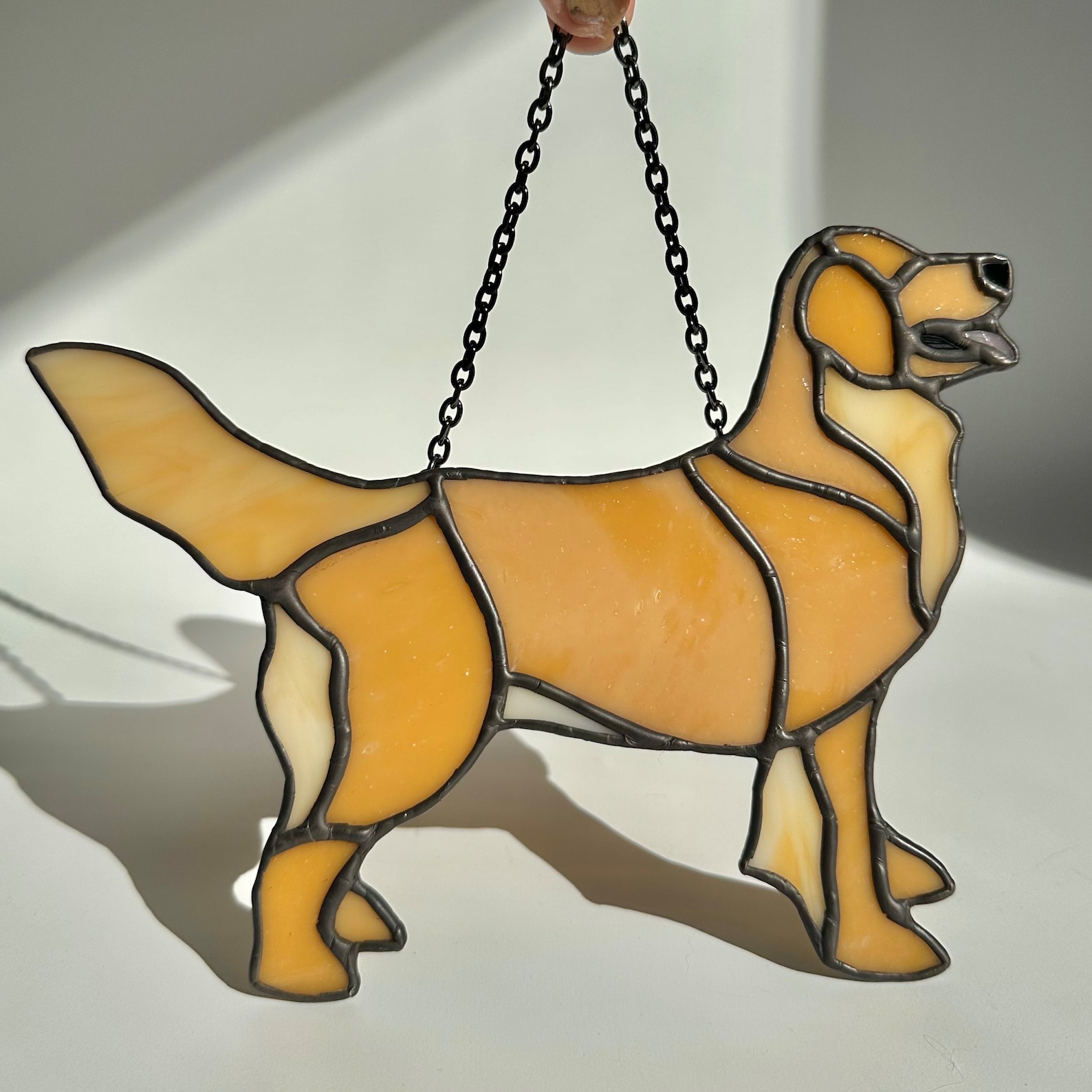 Stained Glass Pattern Golden Retriever digital Download - Etsy