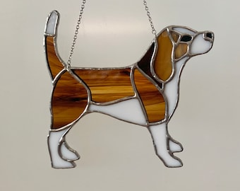 Stained Glass Beagle - Etsy