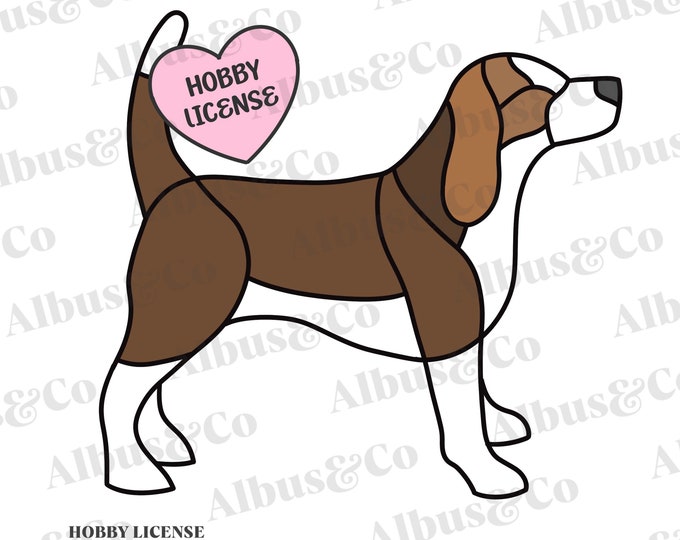 Stained Glass Pattern Beagle digital Download PDF DIY Suncatcher ...