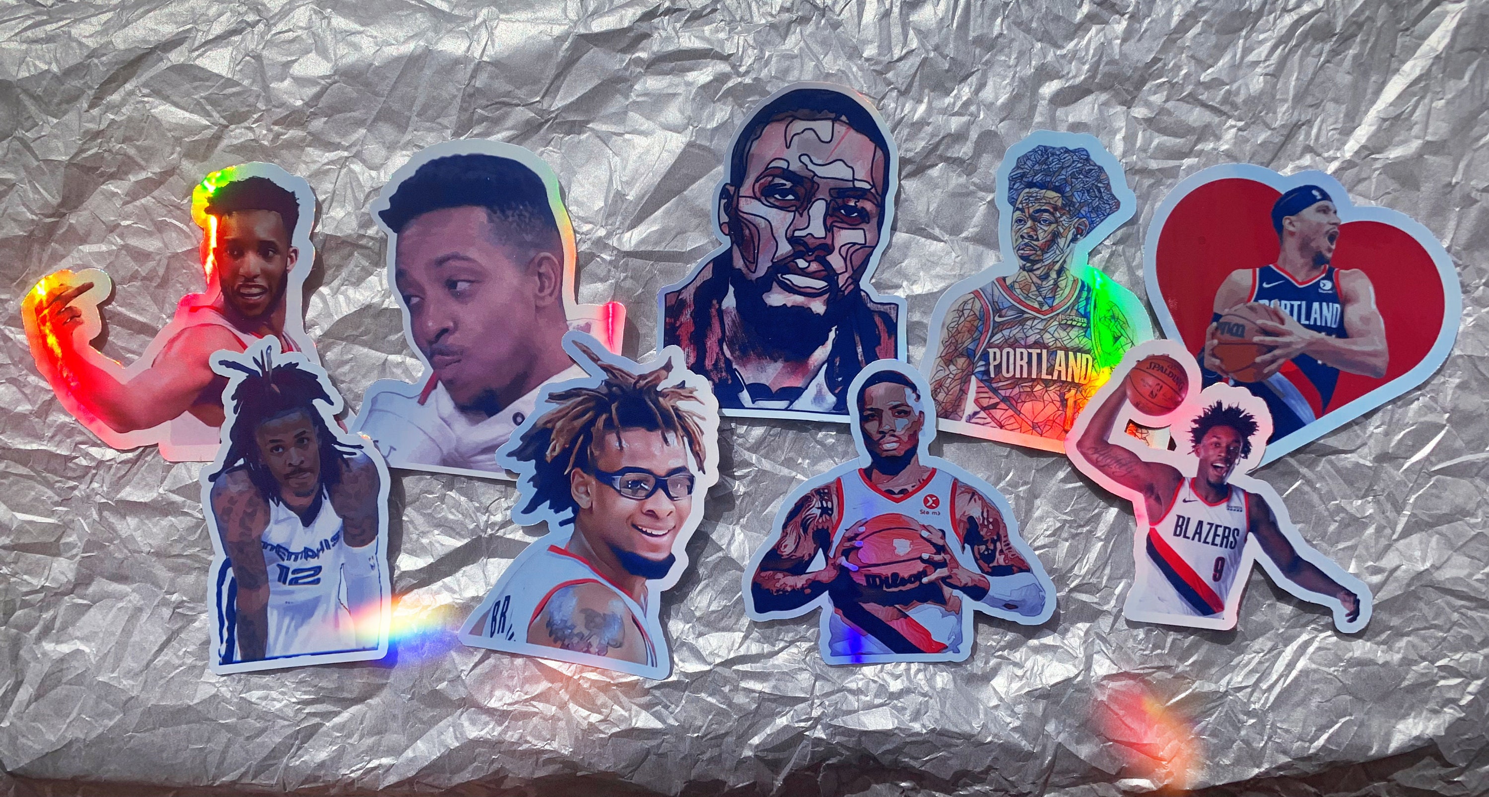 Holographic Sassy CJ Mccollum 3J Sticker Funny NBA Meme - Etsy