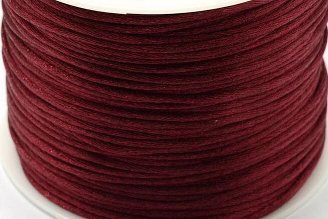 Nylon Thread Rattail Satin Cord Macrame 1mm Firebricks 10m Macrame Very ...