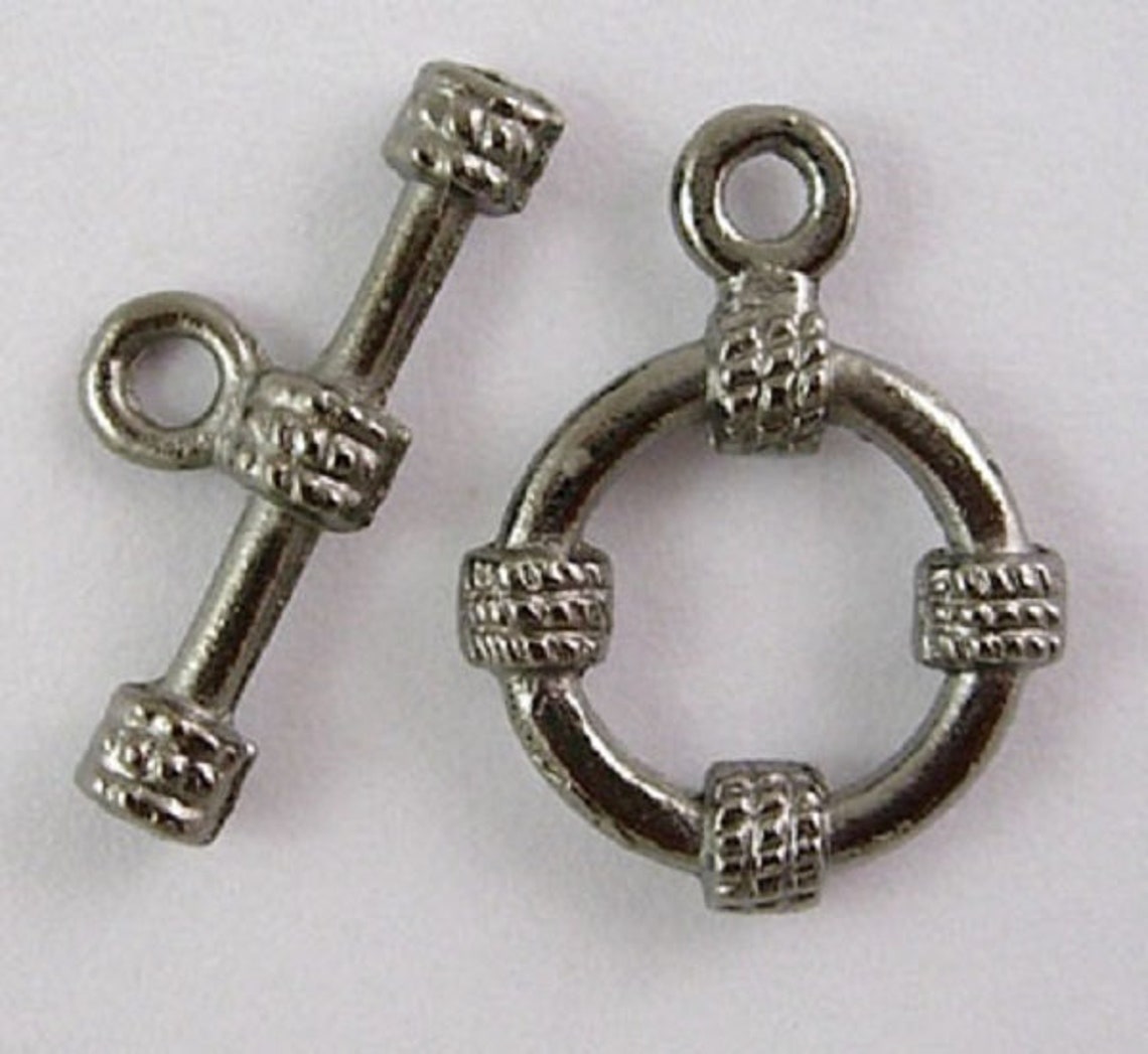 5 Set Toggle Closures Metal Gray / Anthracite 15mm OD Approx. - Etsy ...