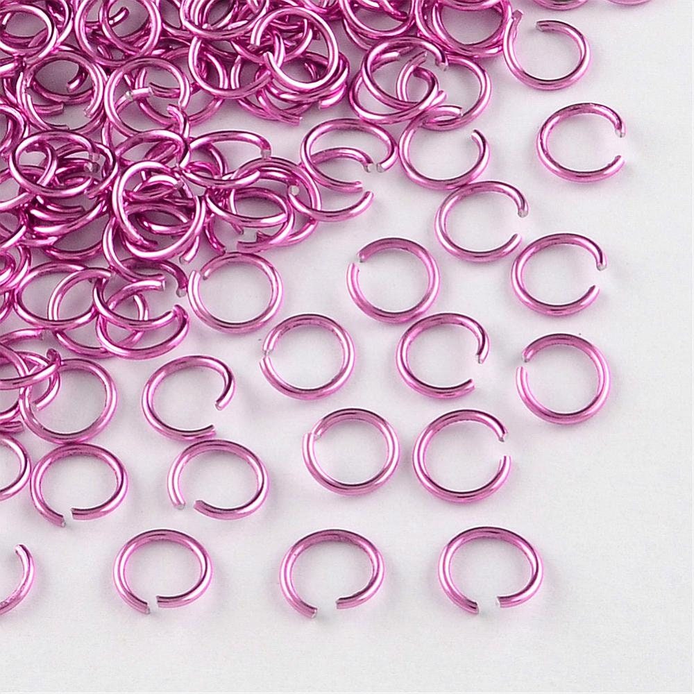 100 Aluminum Binding Rings / Jump Rings 6x0,8mm Pink - Etsy