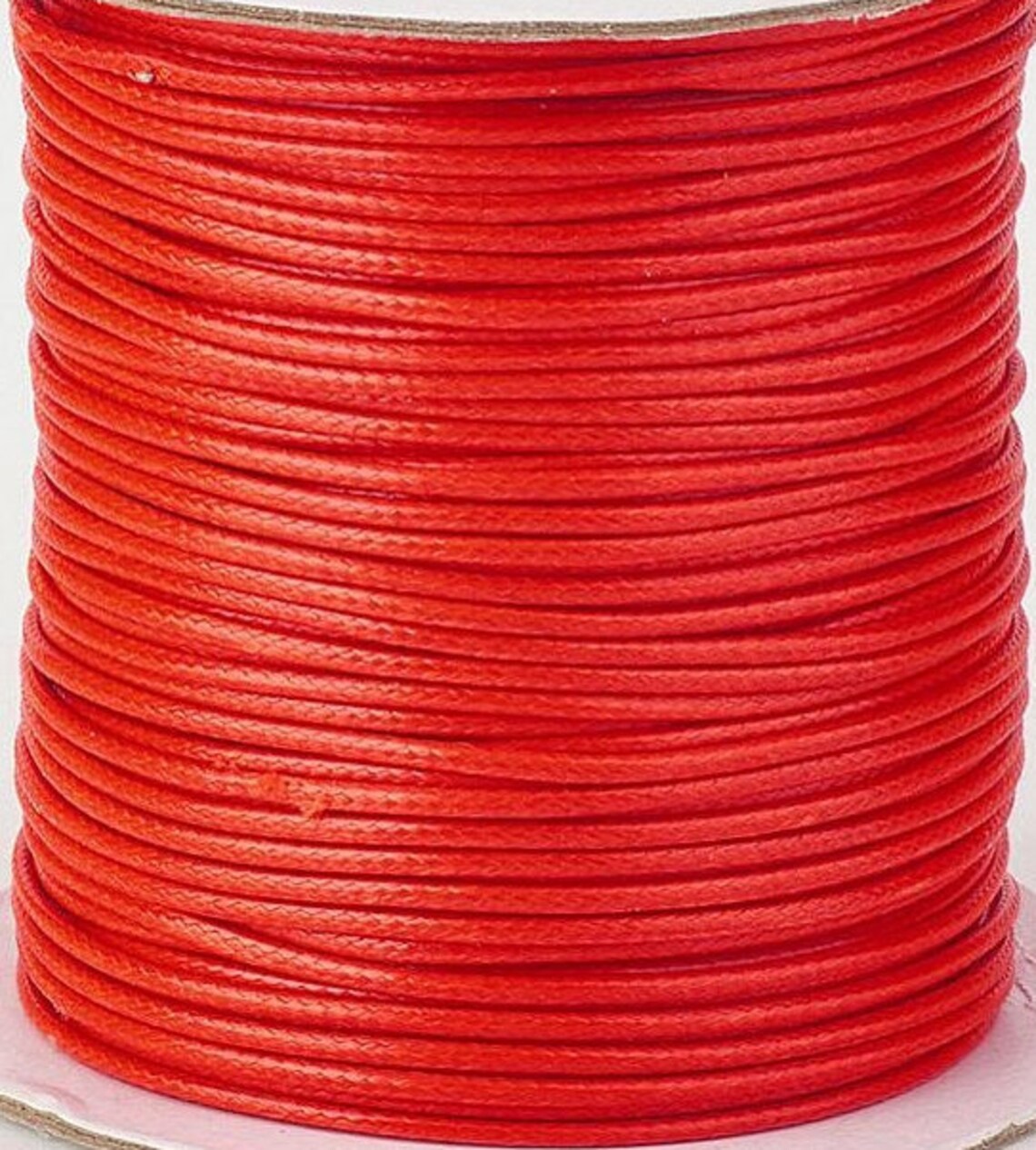 10 M Waxed Polyester Thread 1 Mm Orange-red Macrame Beads Cord Korean ...