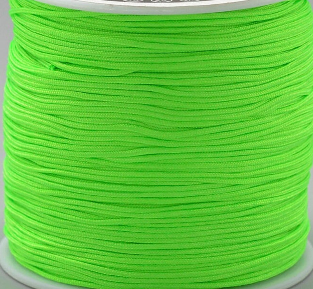 Nylon Thread 0.8mm Neon Green Wound 10m on a Spool - Etsy