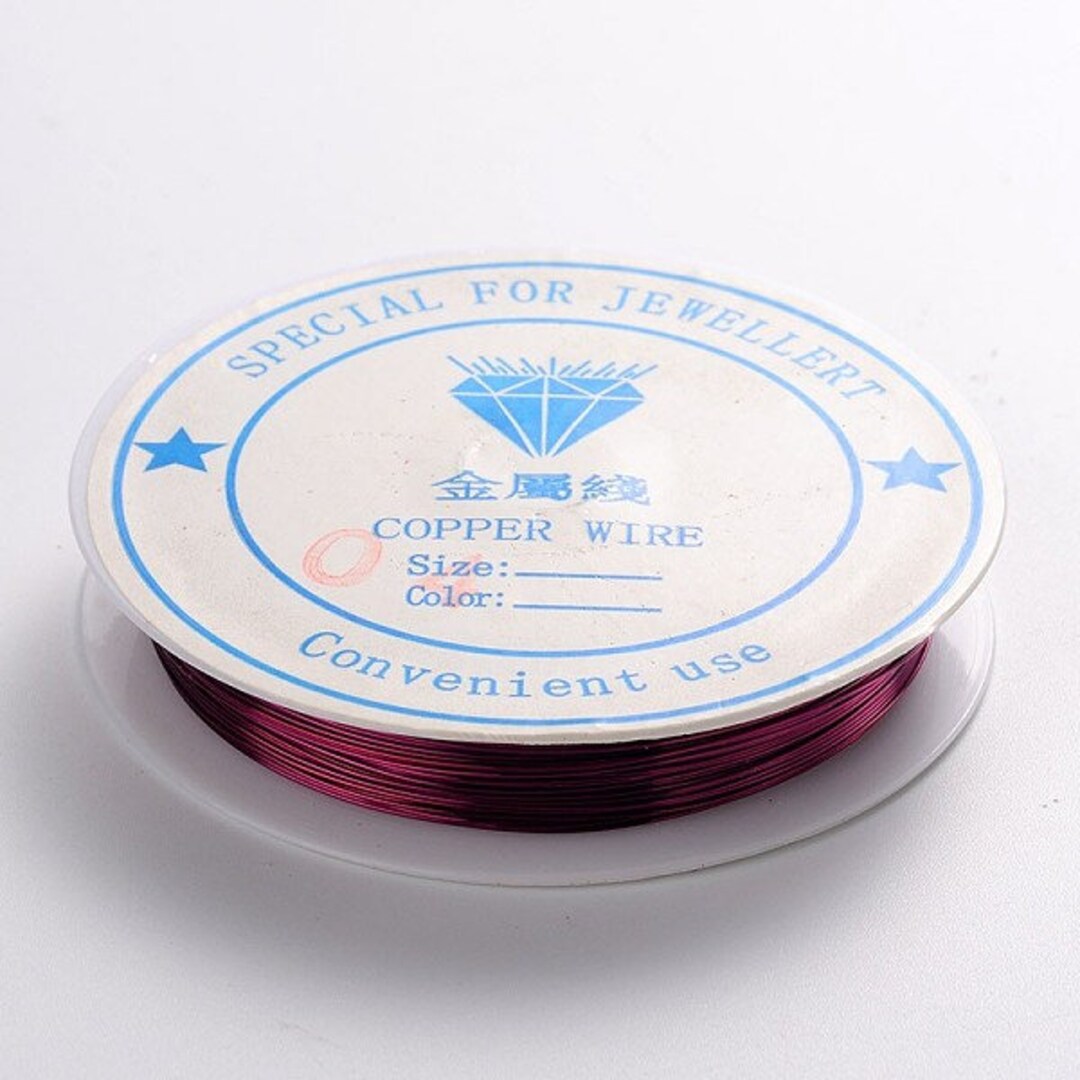 Jewelry Wire 0.4mm Dark Violet 15m Copper 26 Gauge Nickel Free - Etsy
