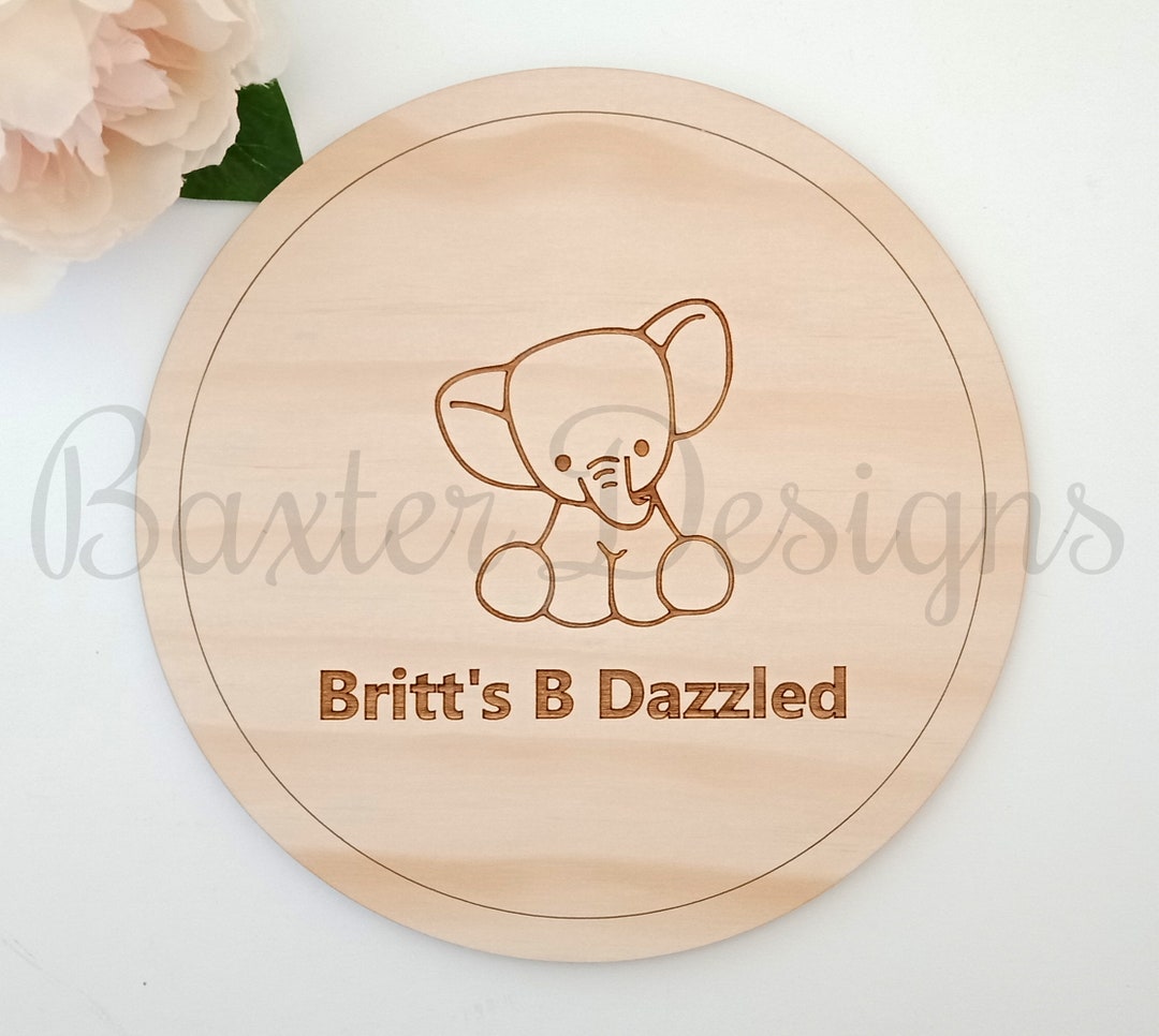 40cm Wooden Business Signage Flat Lay Prop Logo Sign Market Stall ...