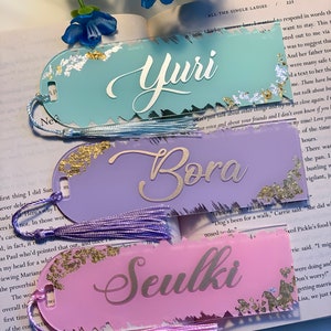 Personalized Bookmark Gift, Acrylic Bookmark, Custom Name Bookmark ...