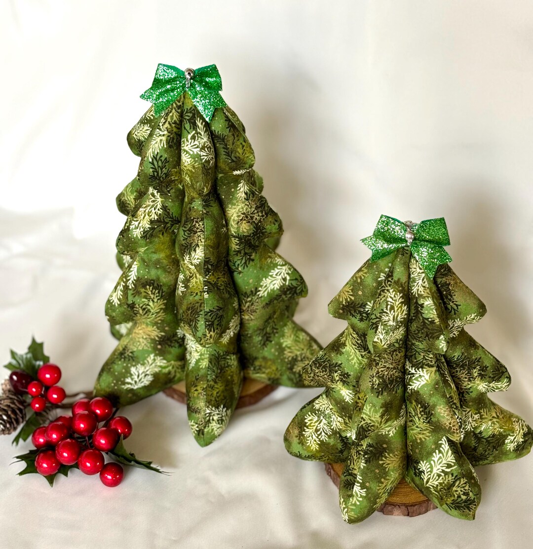 Stuffed Christmas Tree, Christmas Ornaments, Fabric Christmas Tree ...